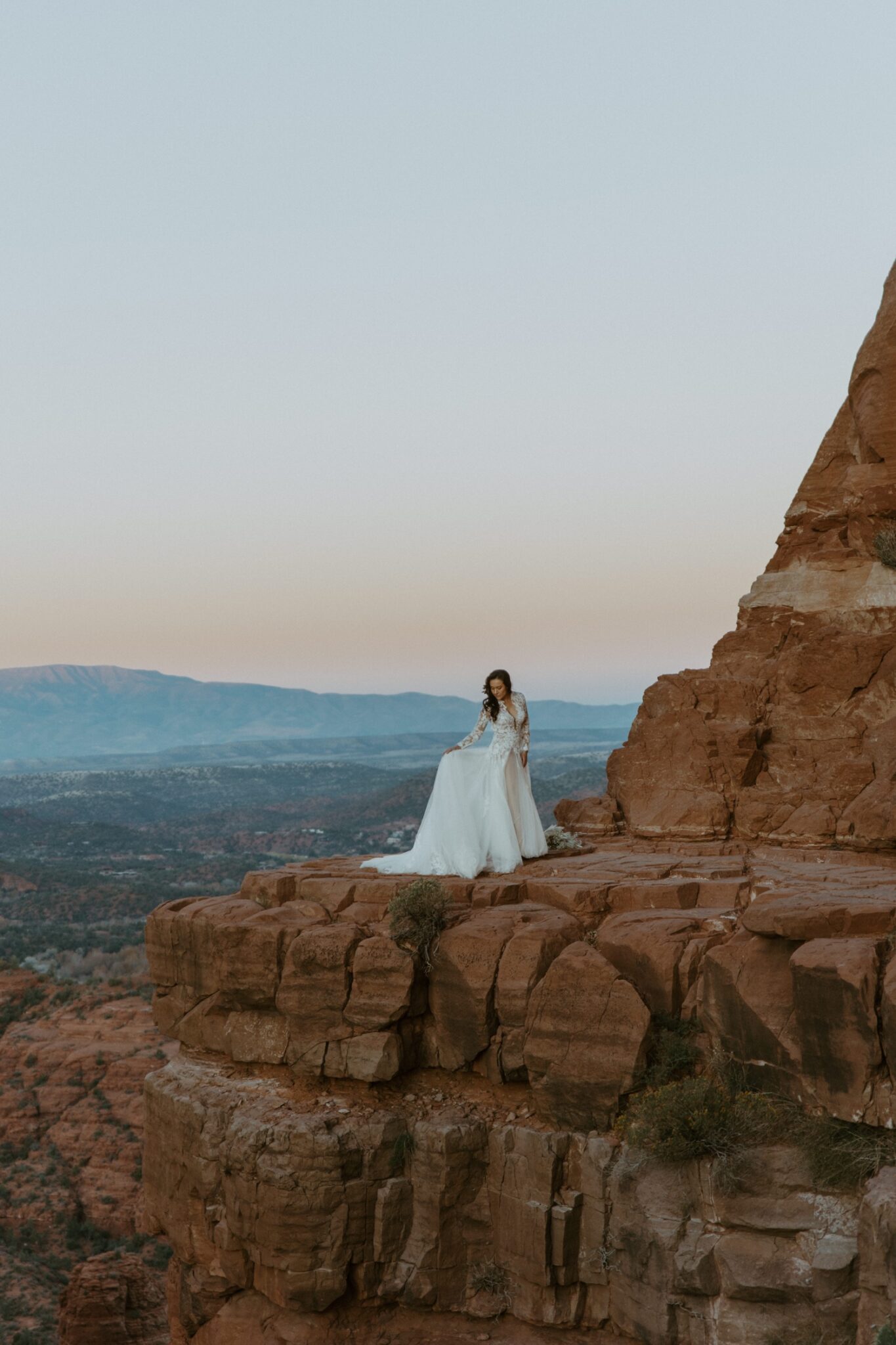 Sunset Sedona Elopement at Merry Go Round Trail