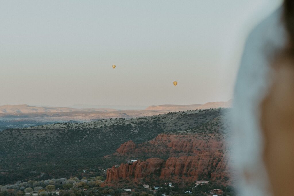 Sunset Sedona Elopement at Merry Go Round Trail